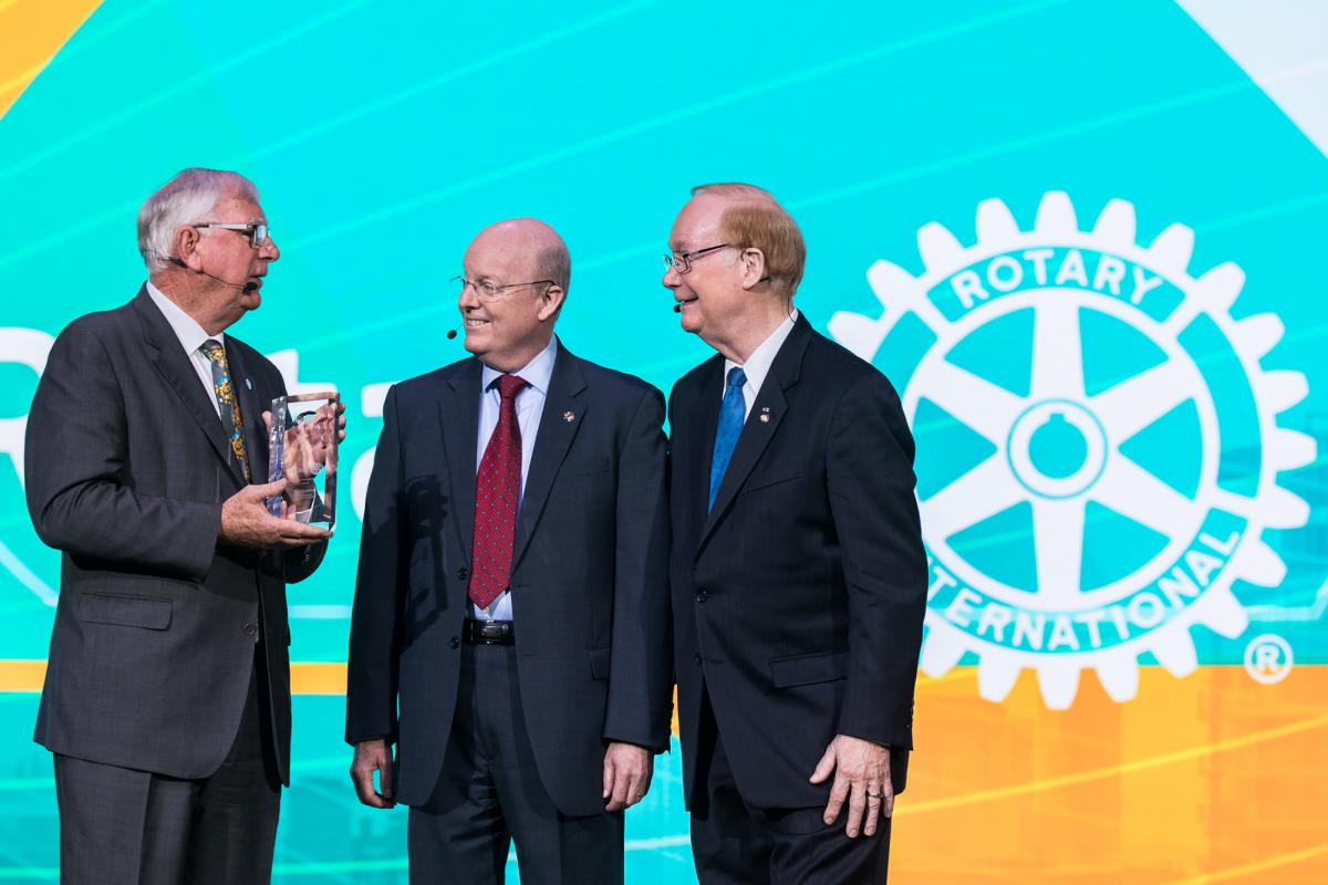 Career diplomat accepts Rotary Alumni Global Service Award | Rotary ...