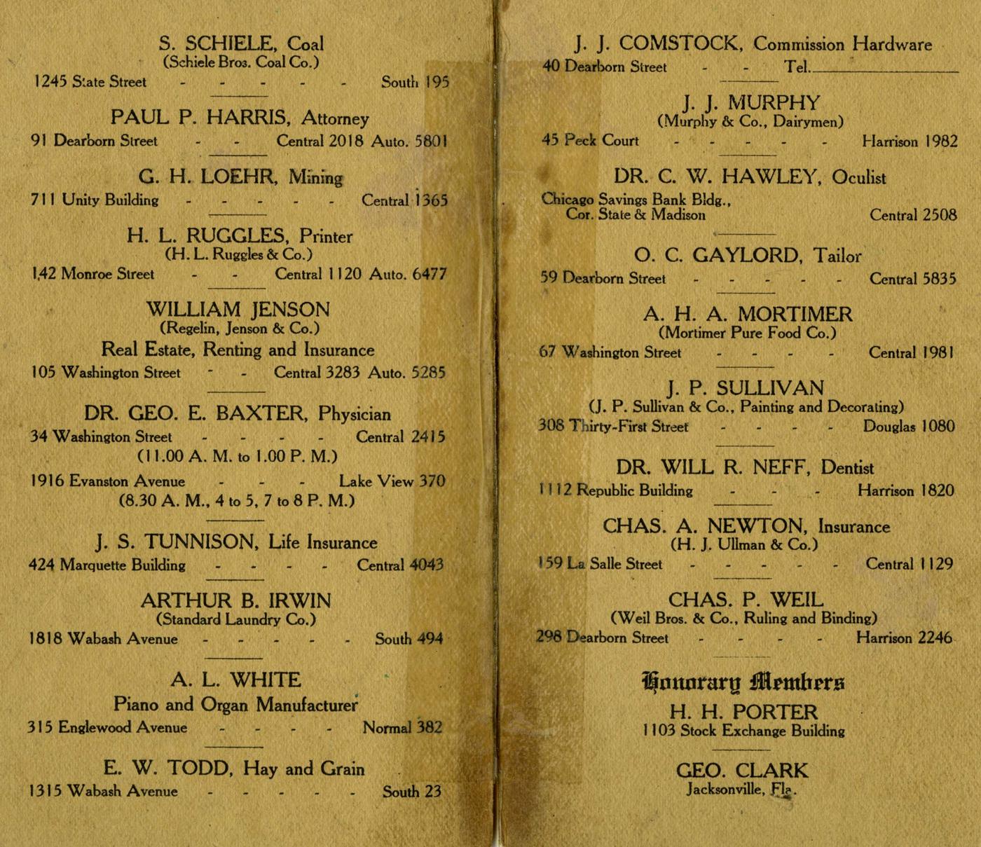 The First Four Rotarians | Rotary International