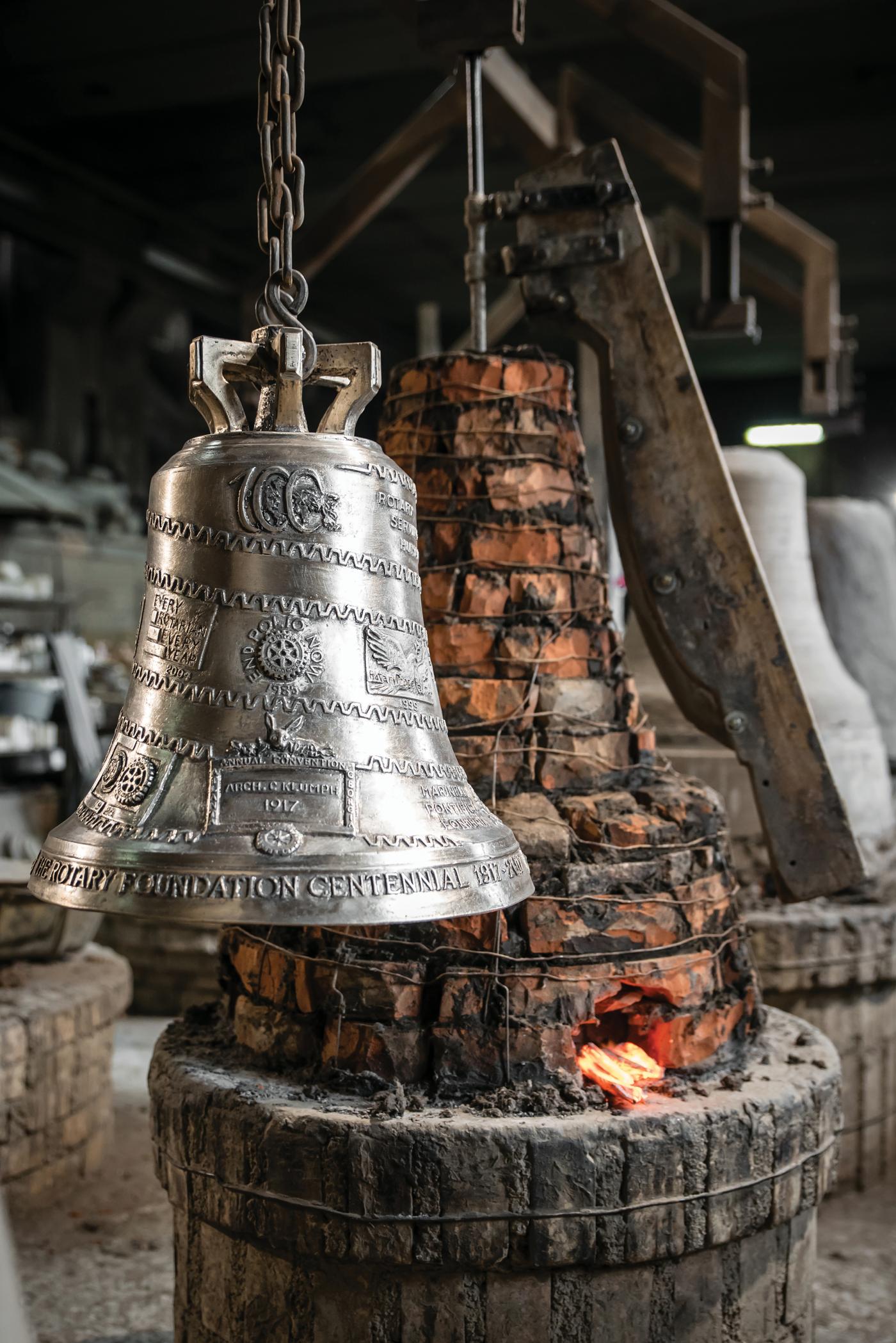 Marinellis make special centennial bell for Rotary | Rotary International