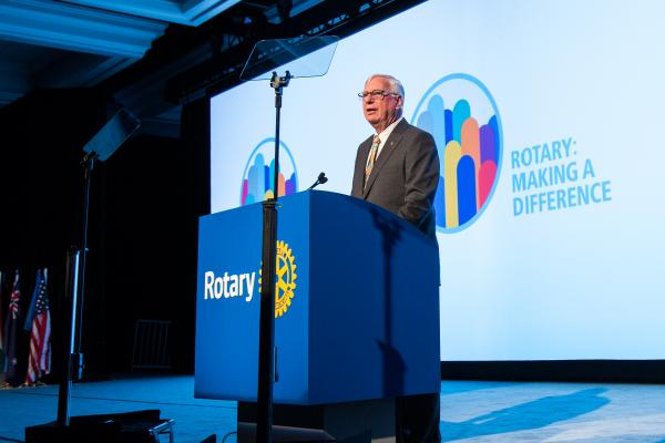 2017-18 RI President Ian H.S. Riseley announces his presidential theme ...