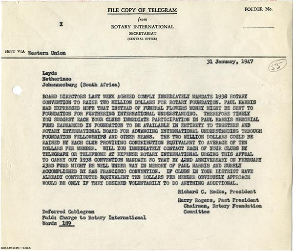 Rotary's Timeline Cultivating Leaders | Rotary International